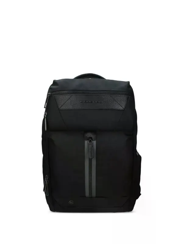 PIQUADRO Logo-plaque Backpack - Black