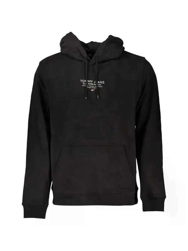 Tommy Hilfiger Logo-lettering Hoodie - Black