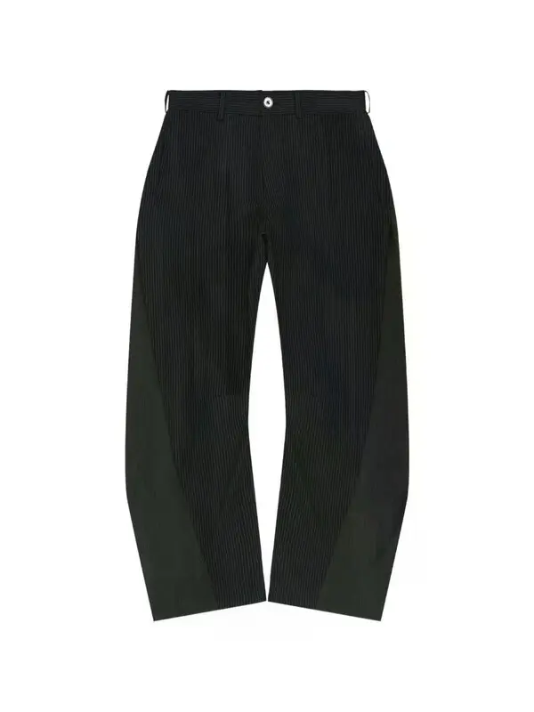 Andersson Bell Stripe-pattern Trousers - Black