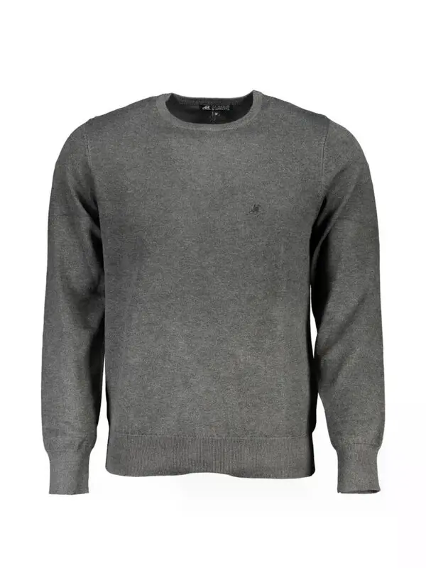 U.S. Grand Embroidered-logo Crew-neck Sweater