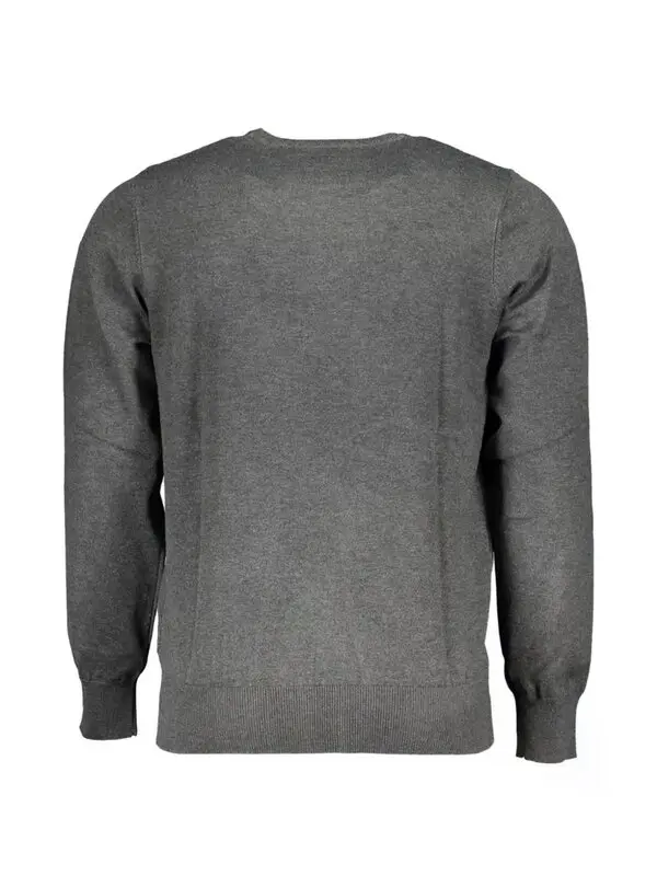 U.S. Grand Embroidered-logo Crew-neck Sweater