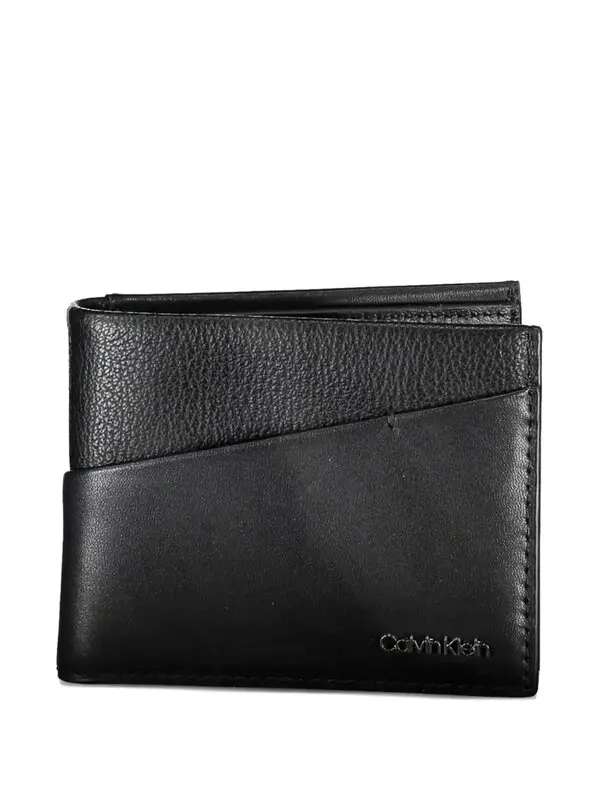 Calvin Klein Grained-leather Bifold Wallet - Black