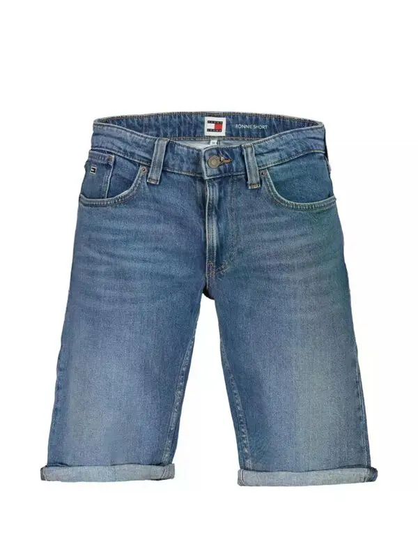 Tommy Hilfiger Denim Rolled-cuff Shorts - Blue