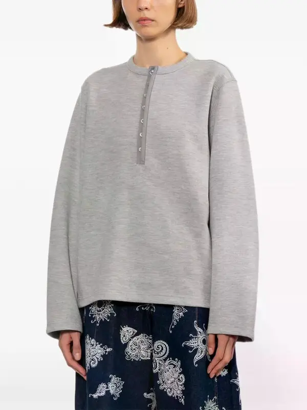 ADER ERROR Henley-neck Sweatshirt