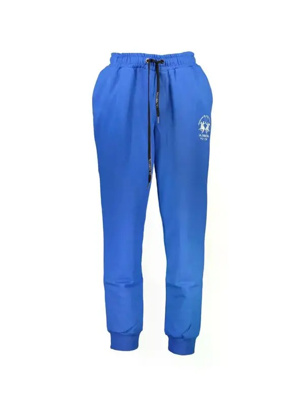 LA MARTINA Logo-print Drawstring-waist Track Pants - Blue