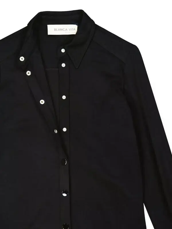 BLANCA VITA Button-down Mini Dress