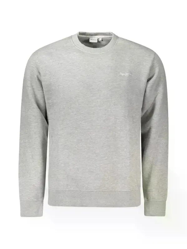 Pepe Jeans Logo-detail Crew-neck Cotton Sweatshirt - Grey
