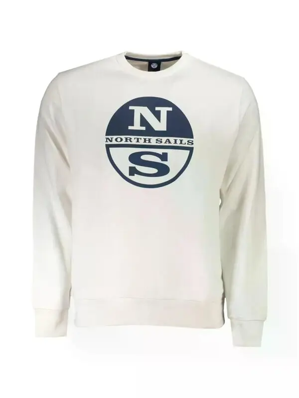 NORTH SAILS Logo-print Crew-neck Sweatshirt - White