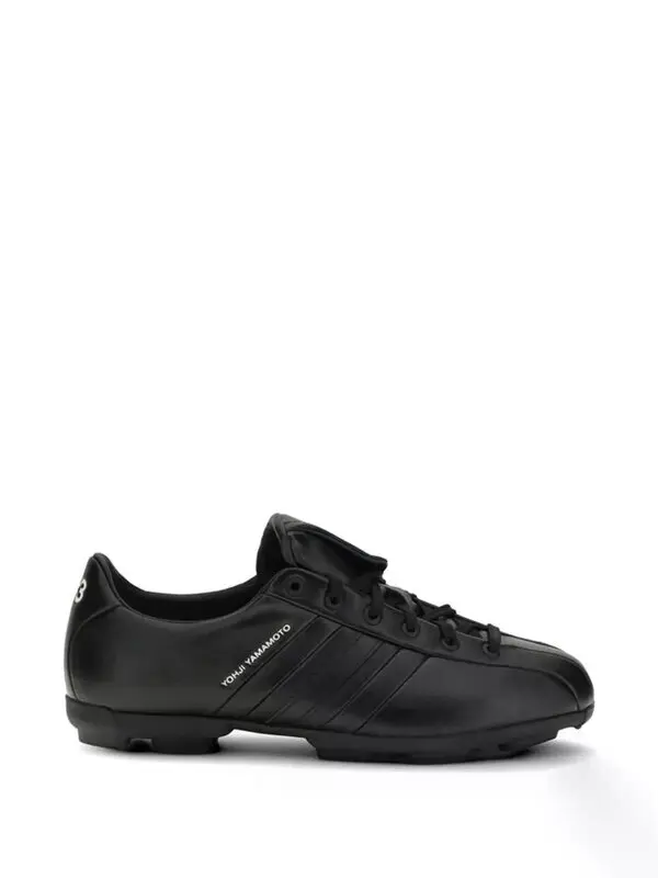 Y3 Leather Athletic Sneakers - Black