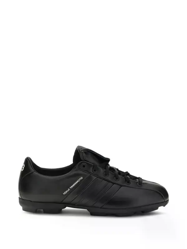Y3 Leather Athletic Sneakers - Black