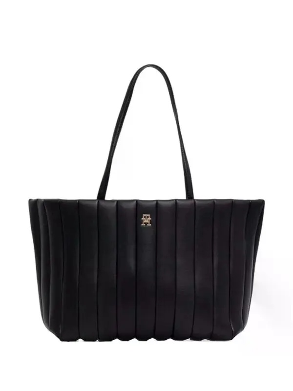 Tommy Hilfiger Large Grace Quilted Tote Bag - Black