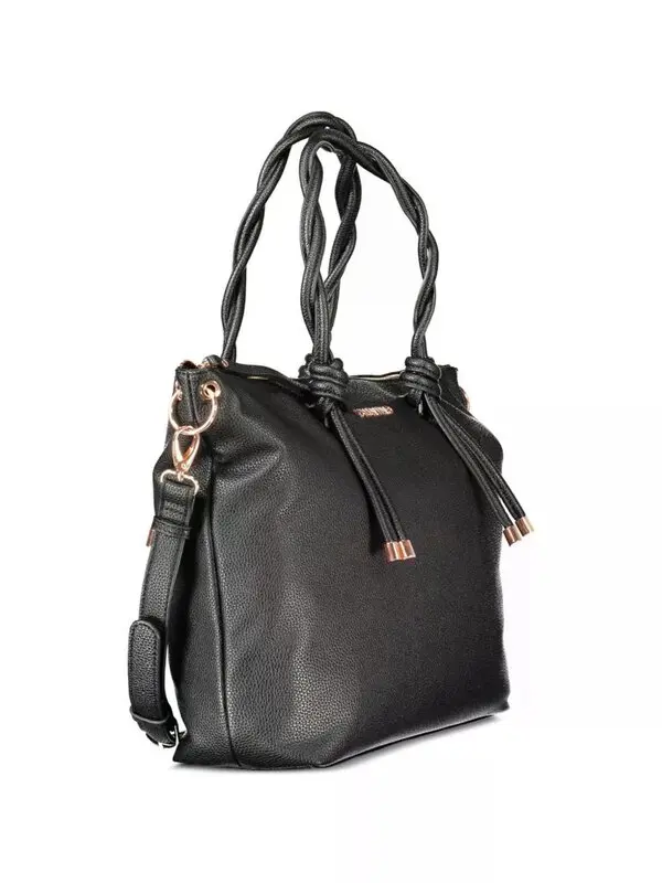 MARIO VALENTINO Braided-handle Drawstring Tote Bag