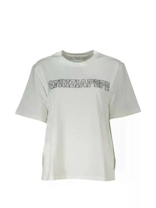 Patrizia Pepe Rhinestone-embellished T-shirt - White