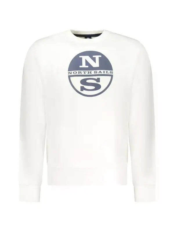 NORTH SAILS Logo-print Cotton Sweatshirt - White
