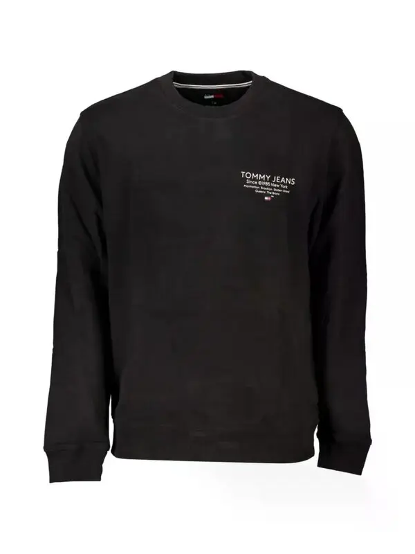 Tommy Hilfiger Logo-print Cotton Sweatshirt - Black
