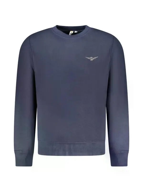 AERONAUTICA MILITARE Logo-embroidered Sweater - Blue