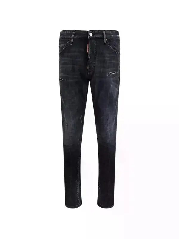 Dsquared2 Distressed Wash Jeans - Black