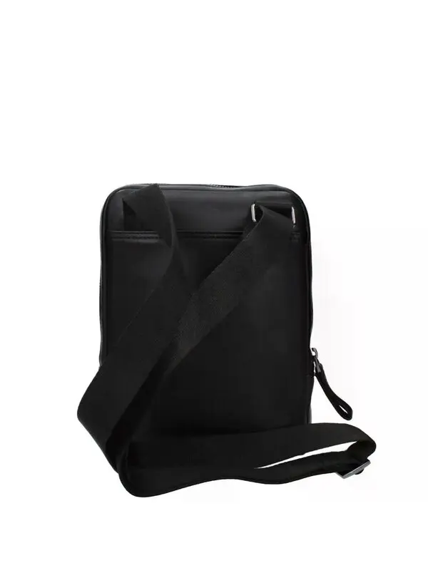 PIQUADRO Leather Messenger Bag - Black