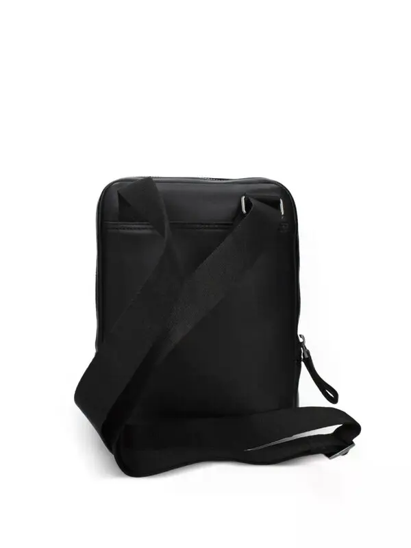 PIQUADRO Leather Messenger Bag - Black