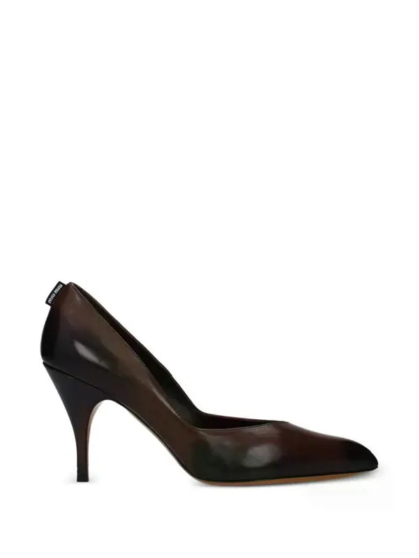 Miu Miu Leather Pumps - Brown