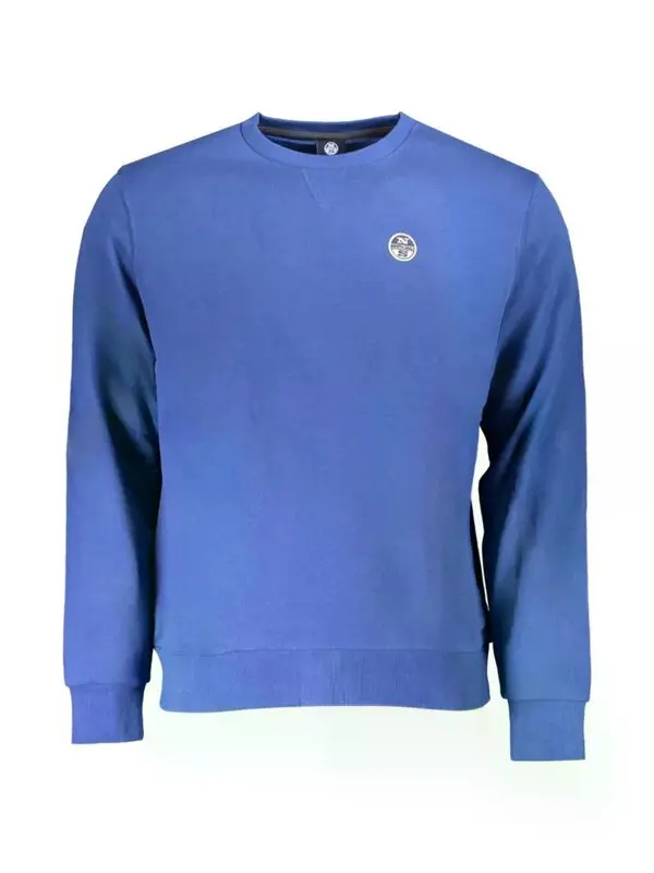 NORTH SAILS Crew Neck Sweater With Embroidered Logo - Blue