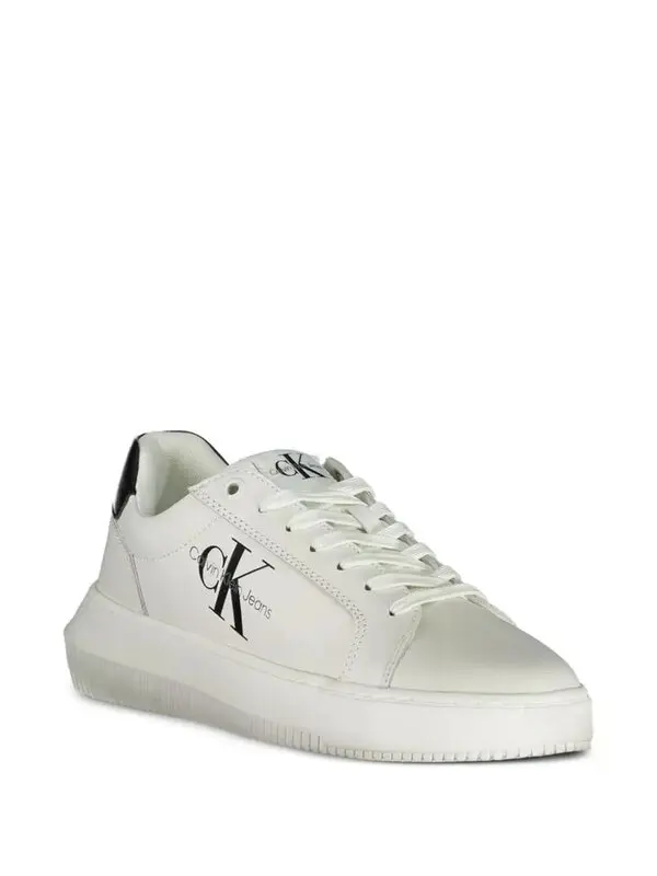 Calvin Klein Logo Platform Sneakers - White