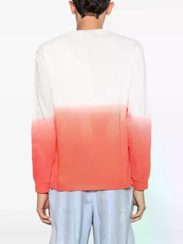 JW Anderson Dip Dye Anchor Long-sleeve T-shirt - Orange