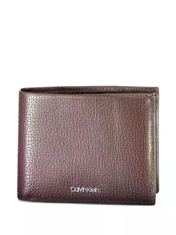 Calvin Klein Textured Bifold Wallet - Brown
