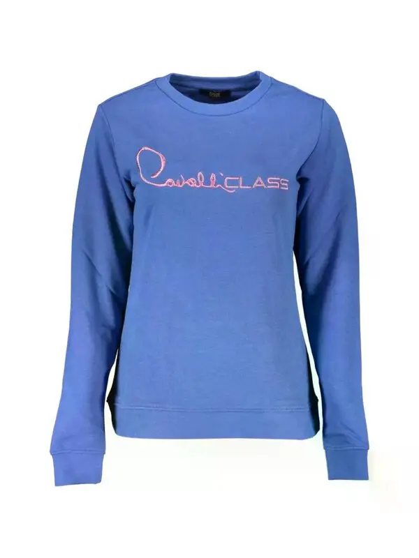 Roberto Cavalli Logo-embroidered Sweatshirt - Blue