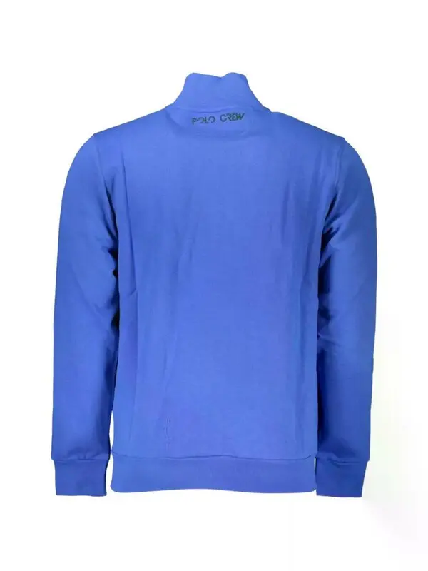 LA MARTINA Embroidered Zip-up Hoodie - Blue