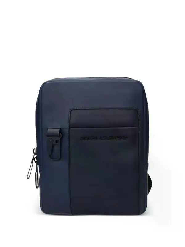 PIQUADRO Leather Messenger Bag - Blue
