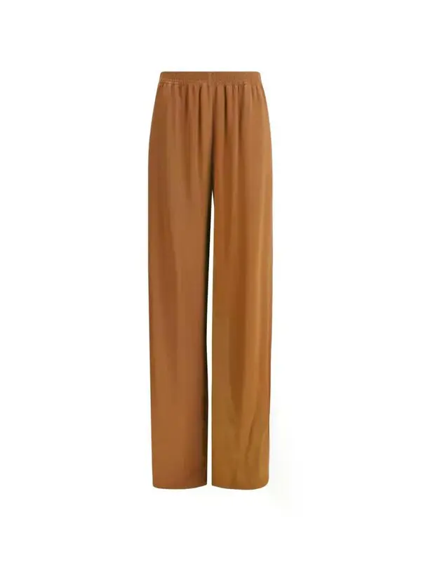 Fabiana Filippi Elasticated Wide-leg Trousers - Brown