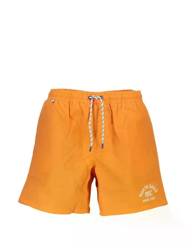 NORTH SAILS Logo-print Drawstring Swim Shorts - Orange