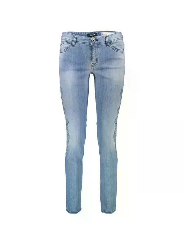 Just Cavalli Embroidered Skinny Jeans - Blue