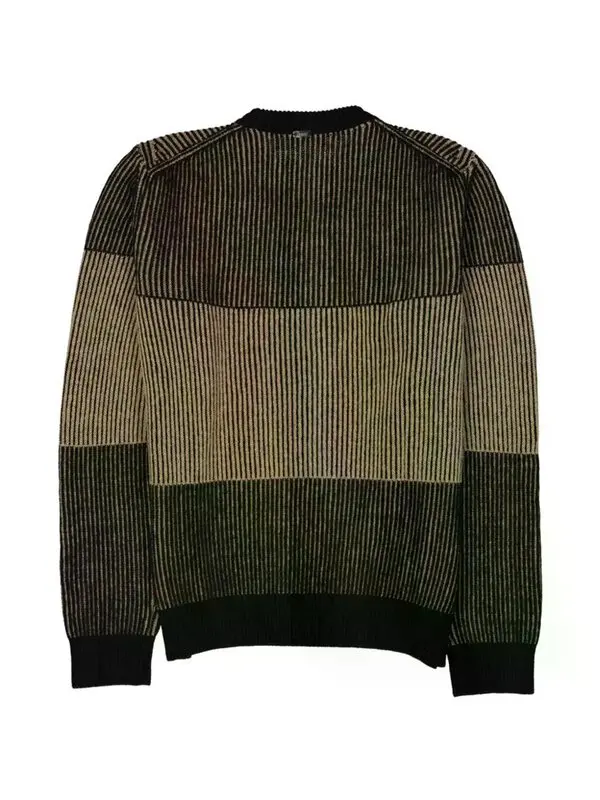 Herno Vertical-stripe Colour-block Sweater - Blue