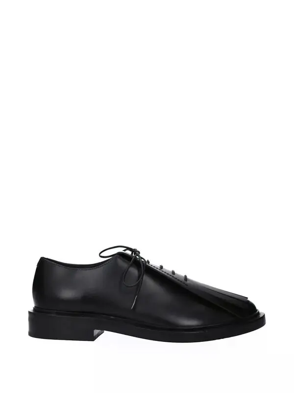 Max Mara Leather Oxford Shoes - Black