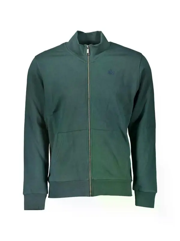LA MARTINA Embroidered Zip-up Sweatshirt - Green