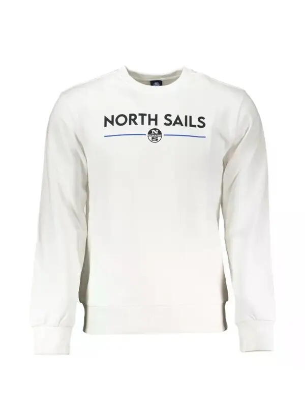 NORTH SAILS Logo-print Crew-neck Sweater - White