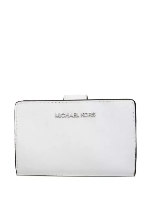 Michael Kors Logo-lettering Wallet - White