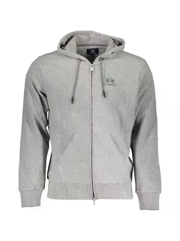 LA MARTINA Zip-up Cotton Hoodie - Grey