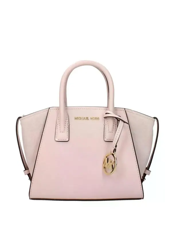 Michael Kors Suede-panelled Leather Tote - Pink