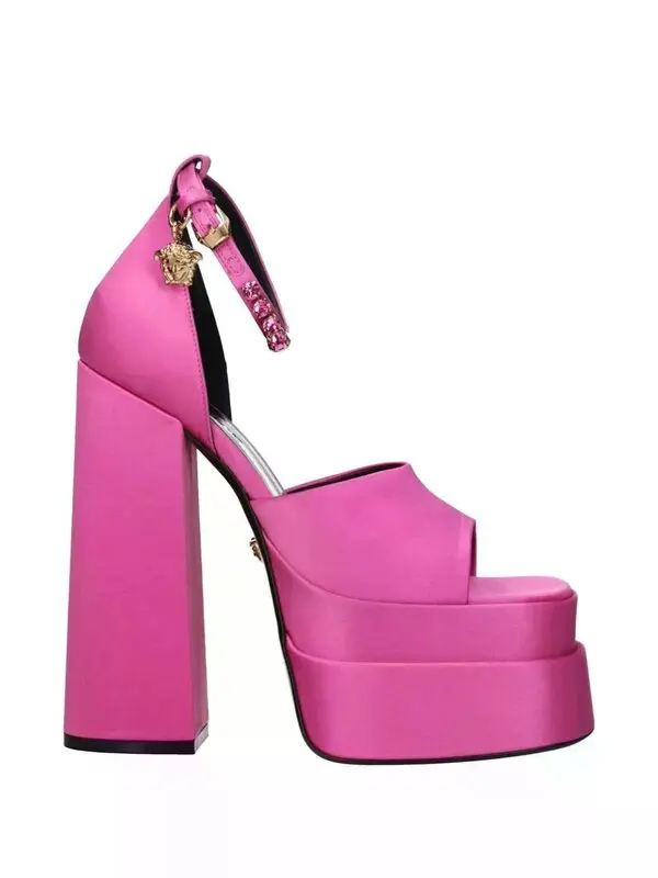 Versace Medusa Aevitas Platform Sandals - Pink