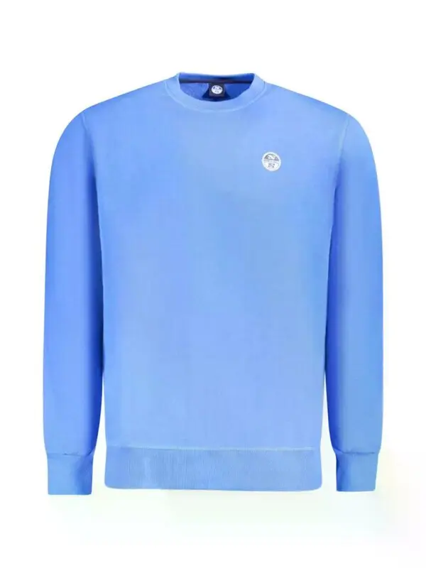 NORTH SAILS Logo-embroidered Crew-neck Sweatshirt - Blue