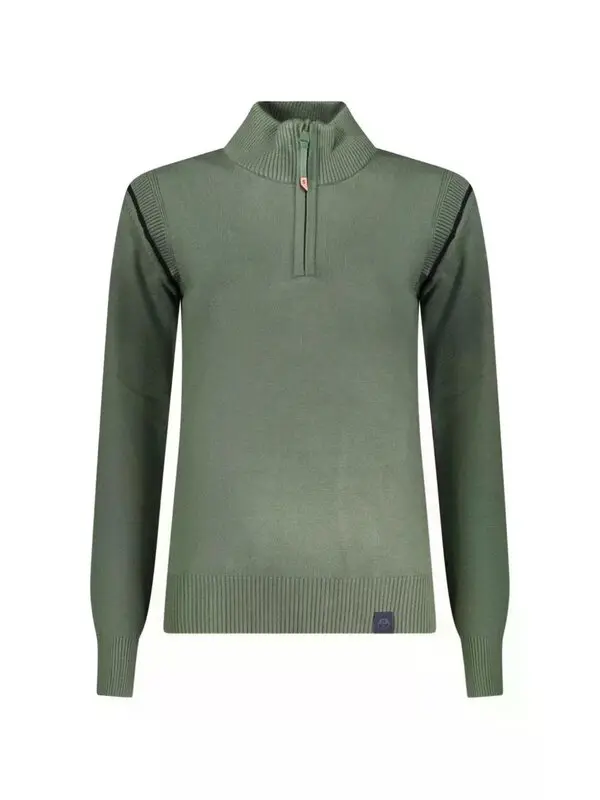 NORTH SAILS Half-zip Ribbed Trim Sweater - Green