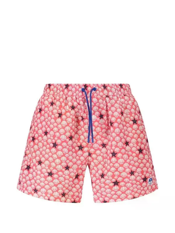 NORTH SAILS Star-print Swim Shorts - Pink