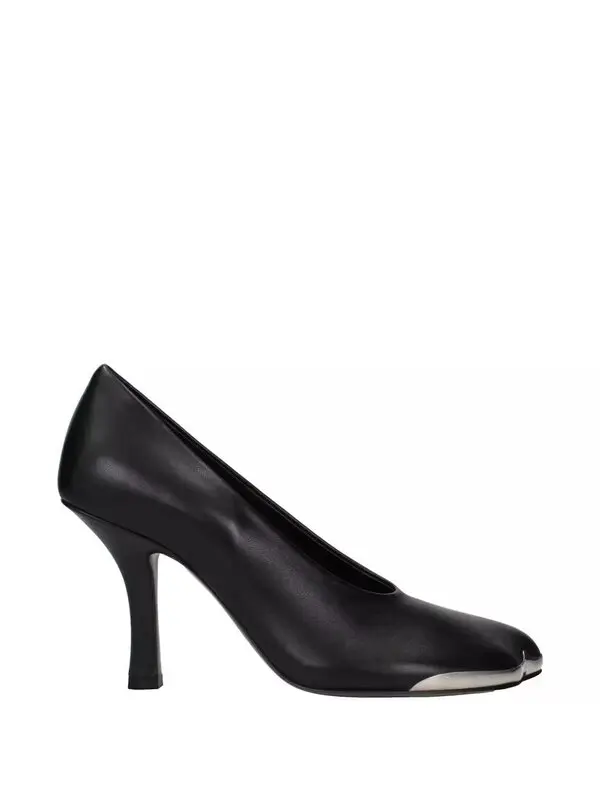Burberry Metal-toe Leather Pumps - Black