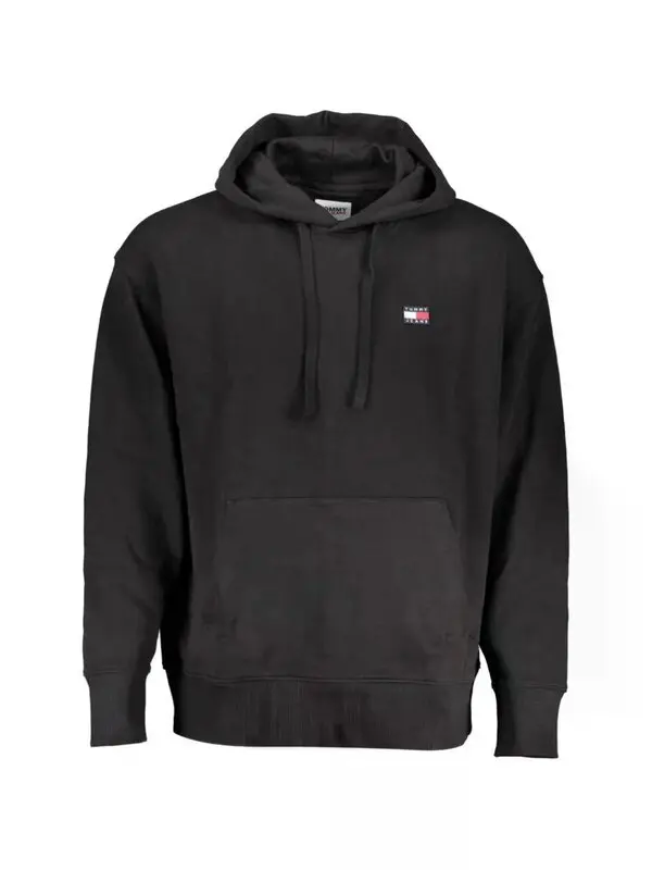 Tommy Hilfiger Logo Patch Hoodie - Black