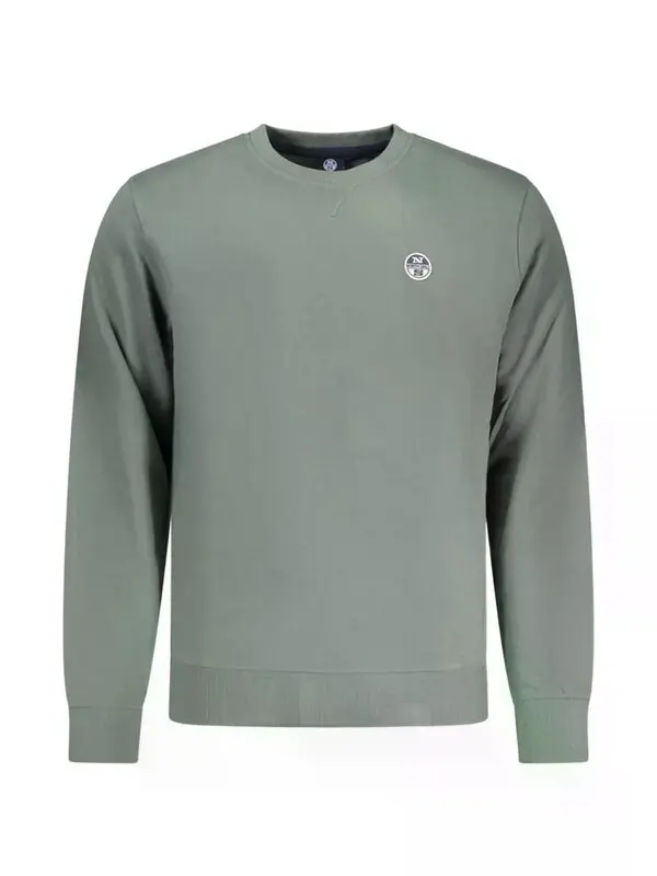 NORTH SAILS Logo-patch Crewneck Sweatshirt - Green