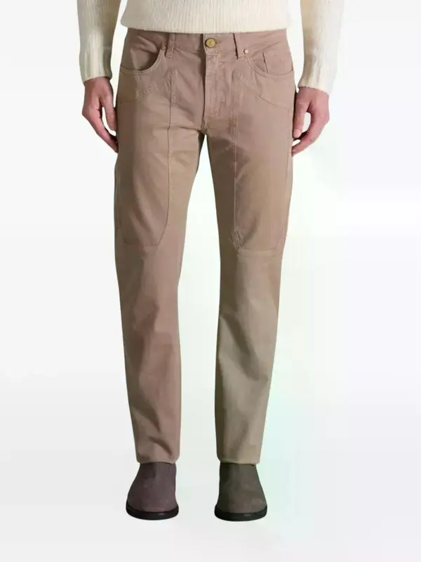 JECKERSON John Panelled Skinny Trousers - Neutrals