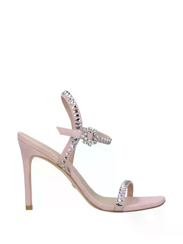 STUART WEITZMAN 100mm Crystal-embellished Sandals - Pink